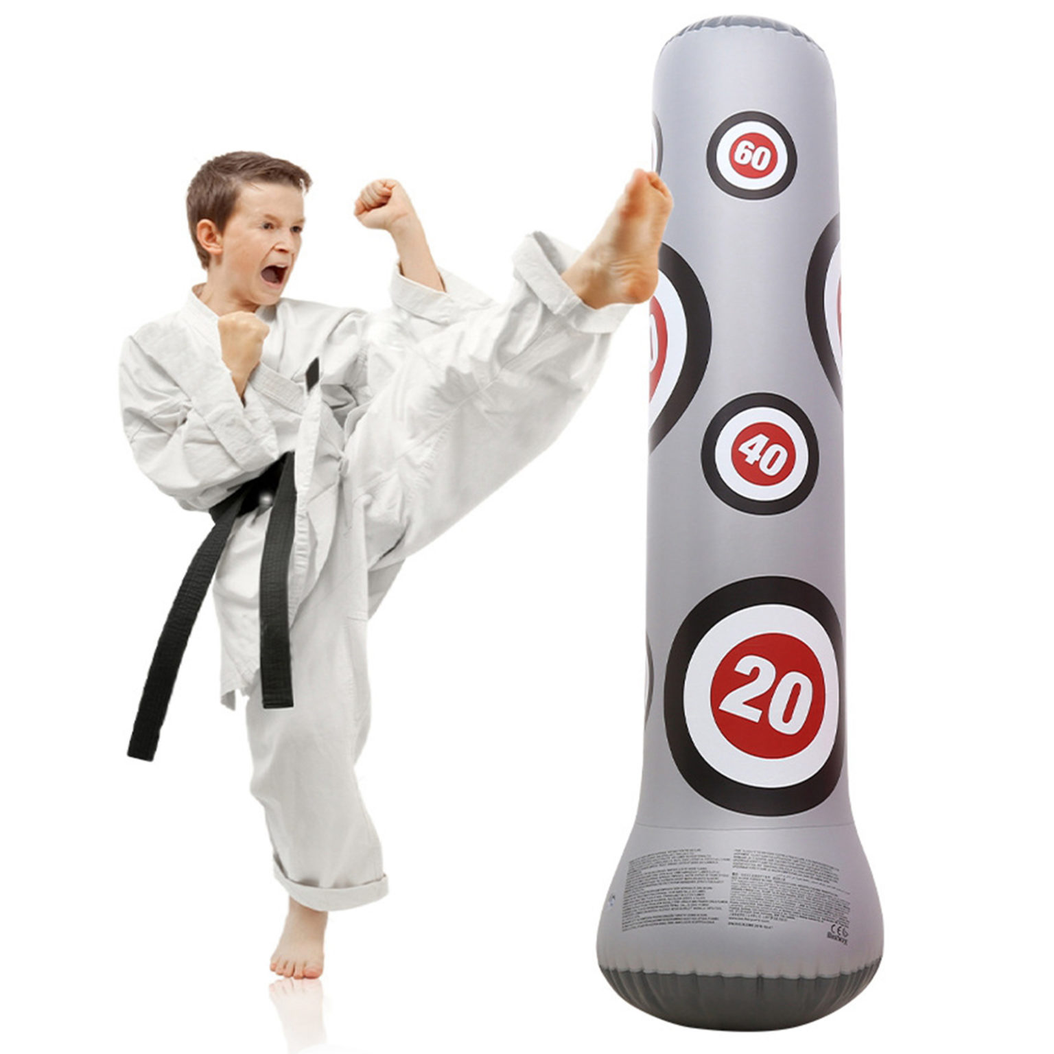 Sac de boxe sur pied pour enfant avec cible • Fight Zone